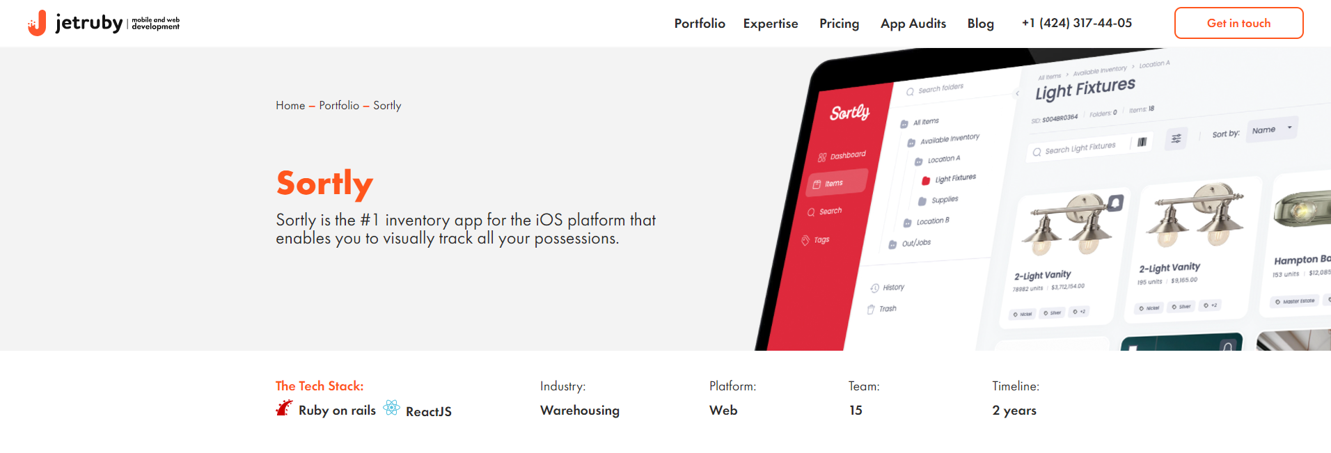 Sortly, an inventory iOS app to track your belongings