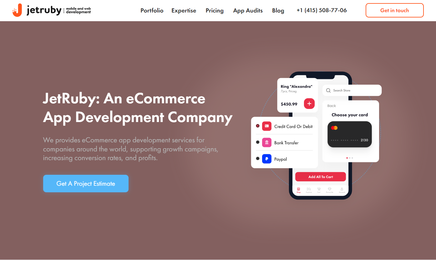 Ecommerce App Development Company | JetRuby Agency