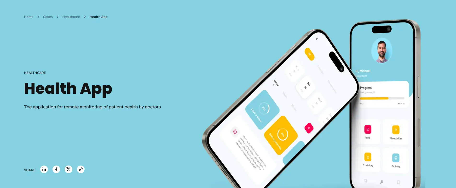 Health App: a cross-platform app to monitor patient's health