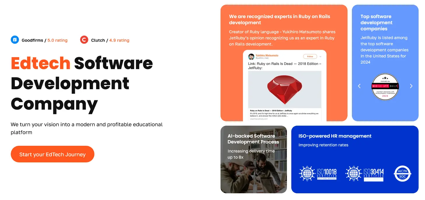 EdTech Software Development Company for Education Solutions